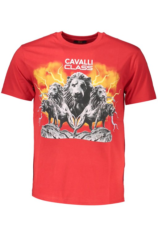 CAVALLI CLASS Muška majica QXT60F-JD060_ROSSO_02000, Crvena