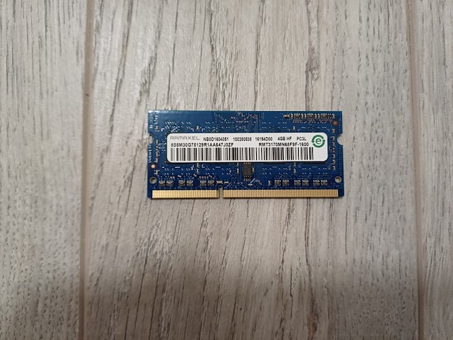 Ram memorija BR3 DDR3 Ramaxel 4GB , 1600Mhz , PC3L