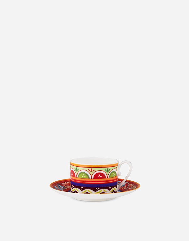 Dolce&Gabbana’s Carretto Siciliano Fine Porcelain Tea Set – Šoljica sa tacnom