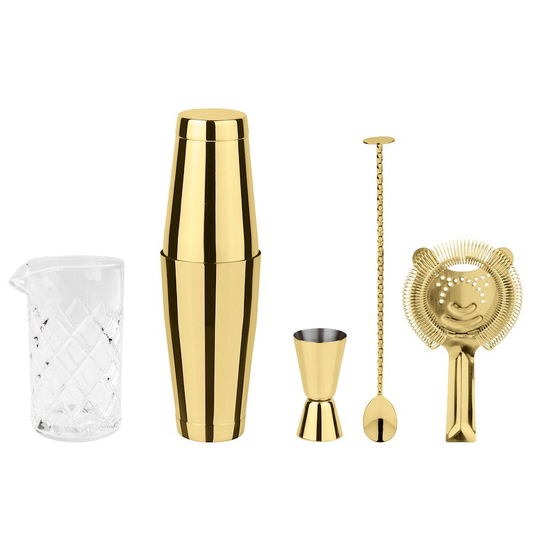 Sambonet Paderno Cocktail Set 5 pcs Gold – Koktel set