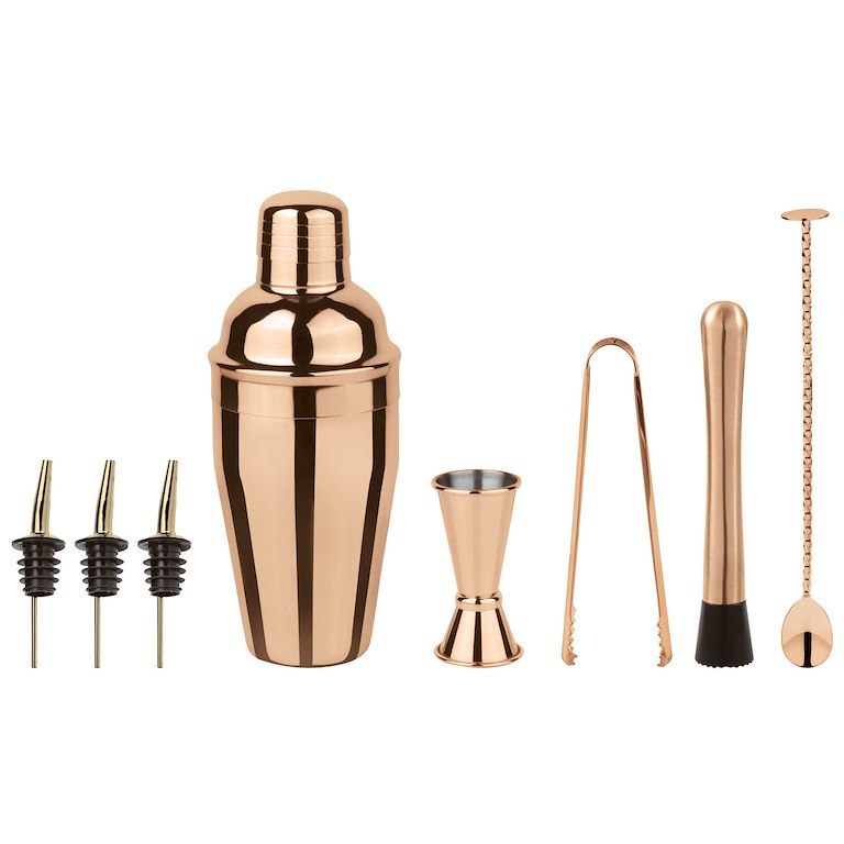 Sambonet Paderno Cocktail Set 8 pcs Copper – Koktel set