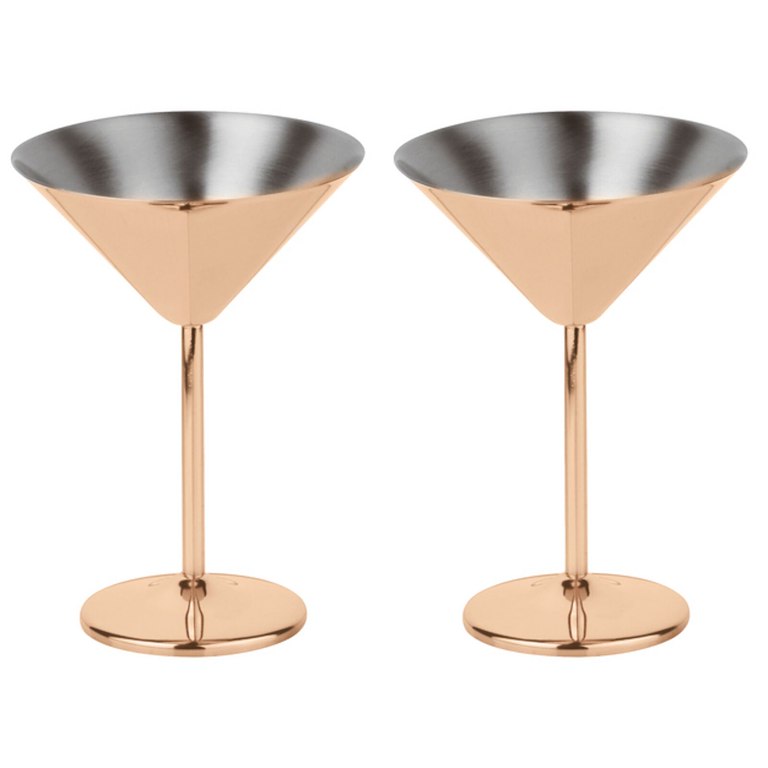 Sambonet Paderno Set 2 pcs Martini Cups copper – Set za martini