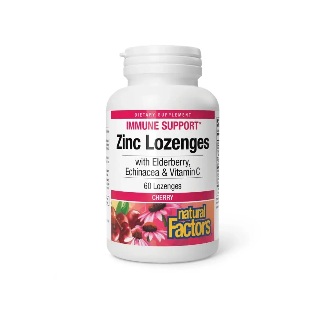 NATURAL FACTORS Cink sa Echinaceom, Bobicama zove i Vitaminom C, 60 Lozengi