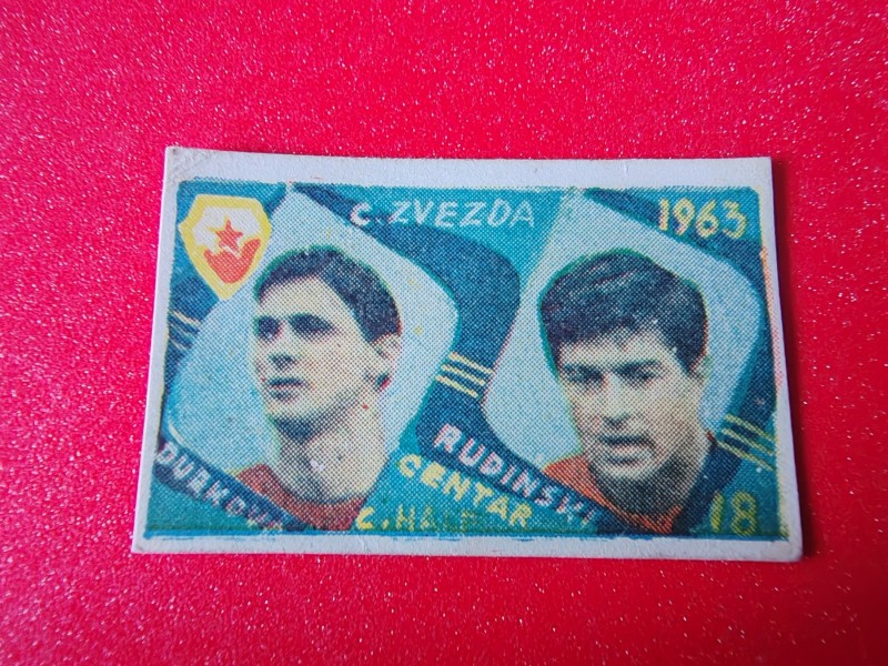 STARA SLICICA "DURKOVIC - RUDINSKI" 1963. CRVENA ZVEZDA