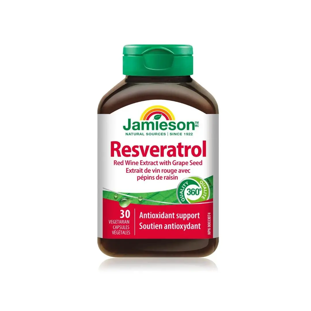 JAMIESON Kapsule za antioksidativni i anti-aging efekat Resveratrol, 30 kapsula