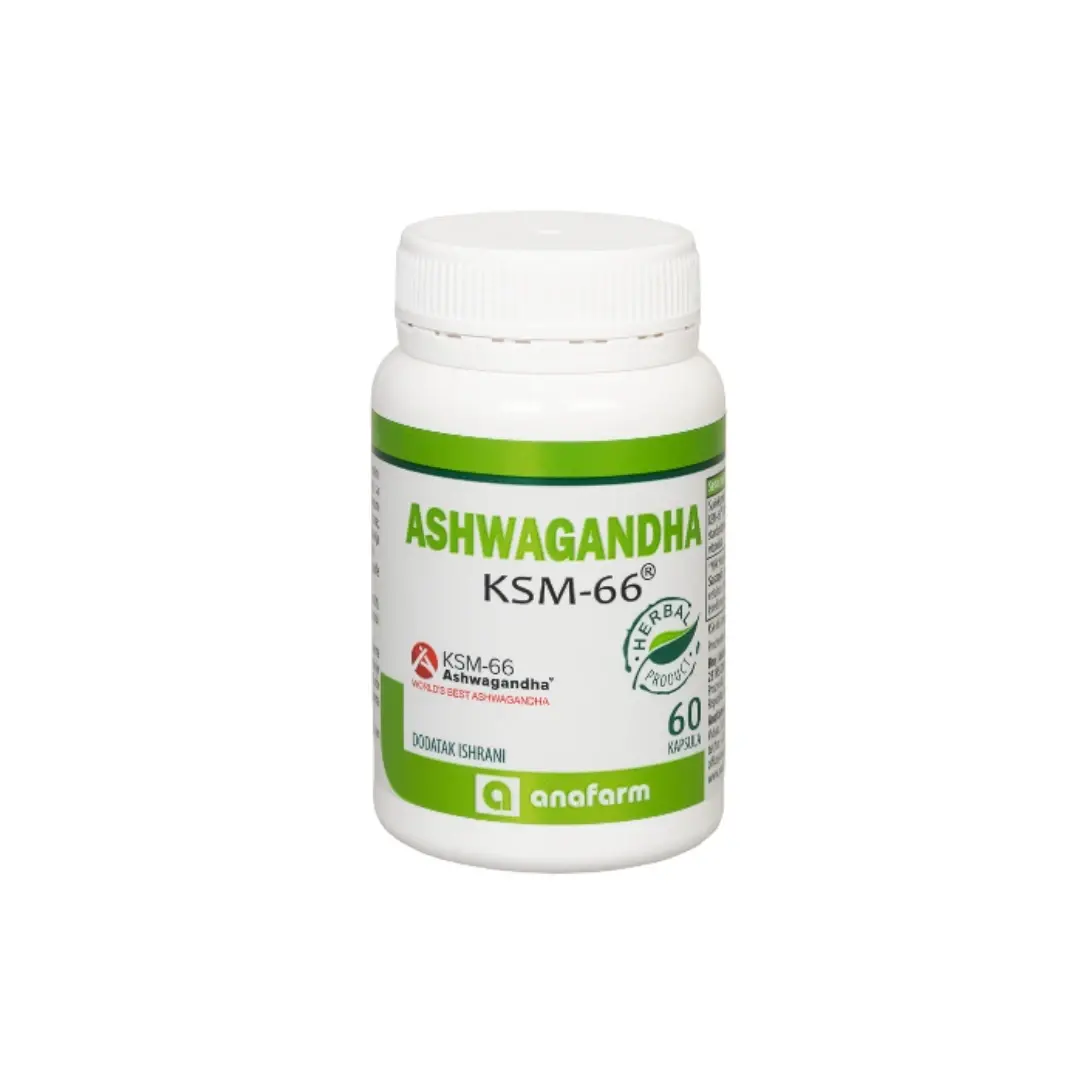 ANAFARM Kapsule Ashwagandha KSM-66, 60 Kapsula