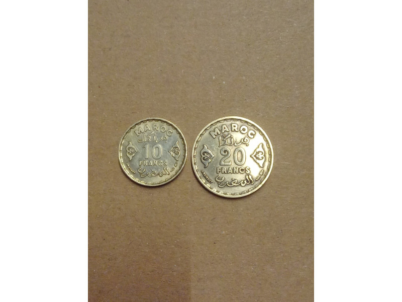 10 i 20 francs Maroko