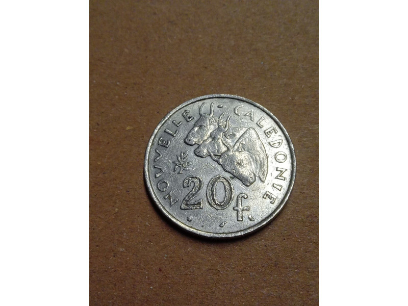 20 francs 1972 Nova Kaledonia