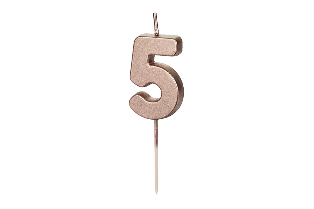 Rose gold svećica 5 – 4.5cm