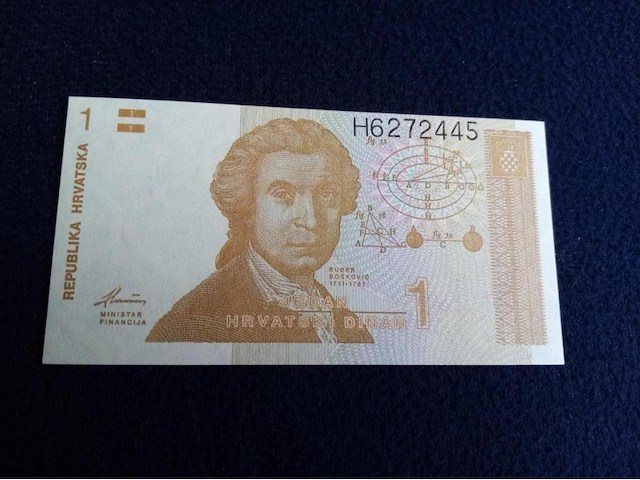 1 dinar,Hrvatska,1991,unc.