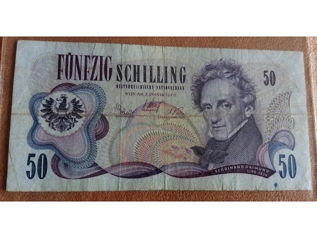 50 schilling,Austruija,1970,fine.