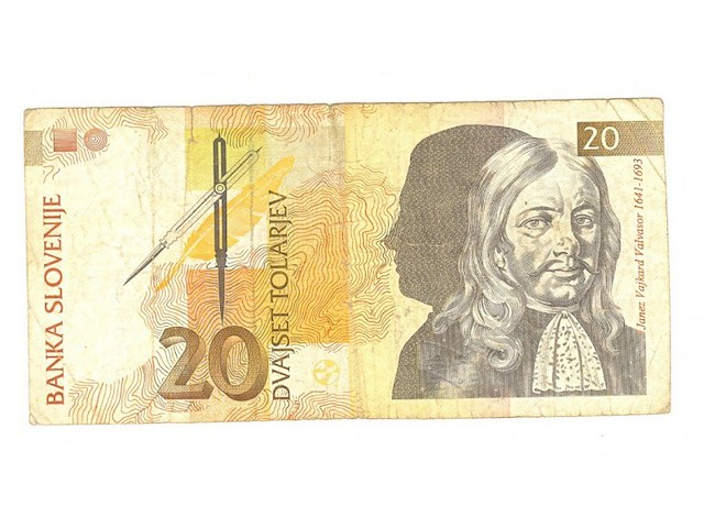 20 tolarjev,Slovenija,1992,fine.