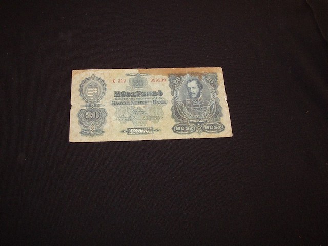 20 pengo,Madjarska,1930,fine.