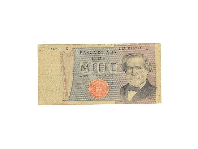 1000 lire,Italia,1980,fine.