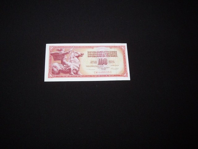 100 dinara,SFRJ,1986,unc.
