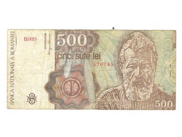 500 lei,Rumunija,1991,fine.