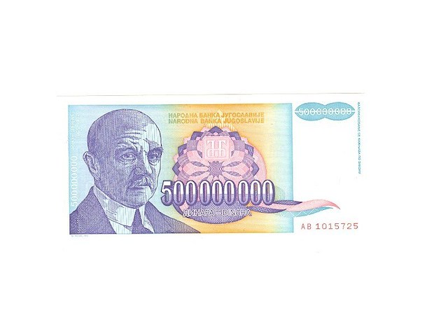500.000.000.dinara,SRJ,1993,unc.