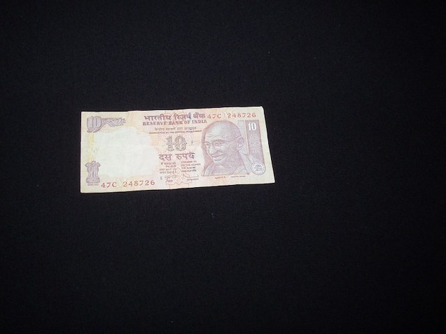 10 rupija,Indija,1995,fine.