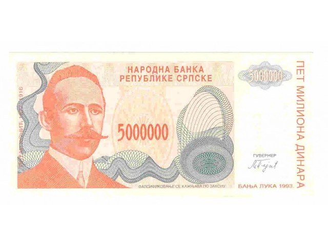5.000.000.dinara,Republika Srpska,1993,unc.