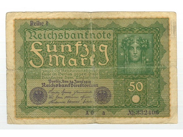 50 maraka,Njemacka,1919,fine.