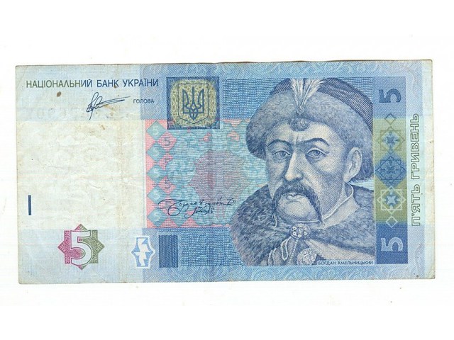 5 grivni,Ukrajina,2011,vf.