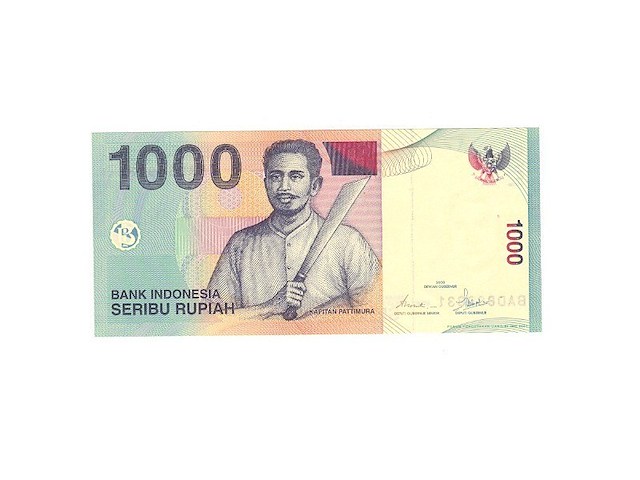 1000 rupija,Indonezija,2009,unc.