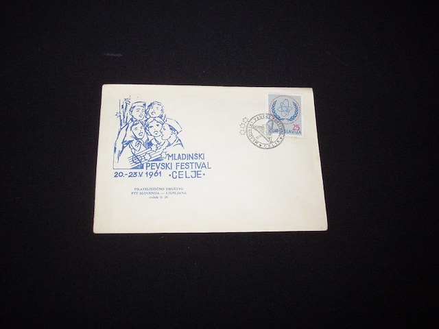 Mladinski pevski festival Celje,1961,FDC.