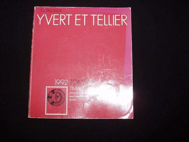 Catalogue YVERT ET TELLIER,za markice,1992