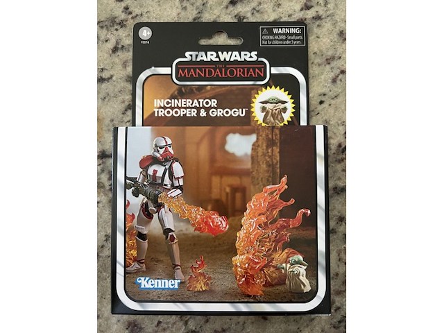 Star Wars Incinerator Trooper 10 cm vs Grogu