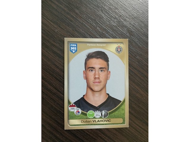 Dušan Vlahović Fifa 365 2016/2017 Panini