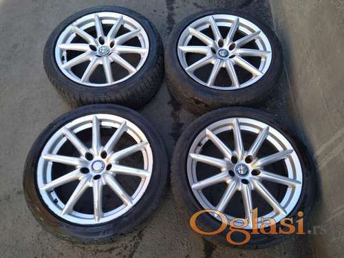 Alu felne 5x110 R18 5x110 Alfa TI SA LETNJIM GUMAMA