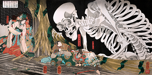 Mitsukuni Defying the Skeleton Specter (1910)