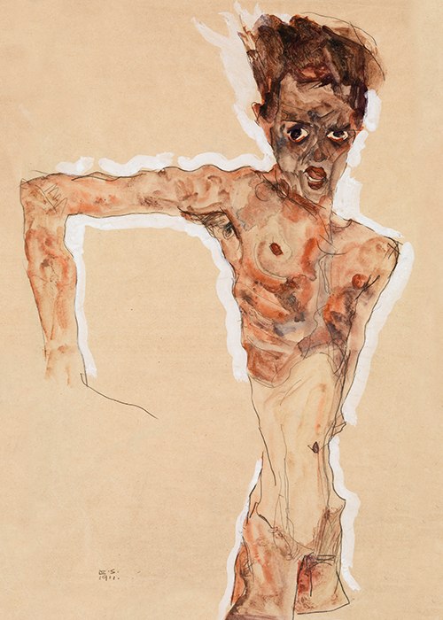 Naked man. Self-Portrait (1911)