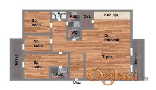 Odličan četvorosoban penthouse Novo Naselje