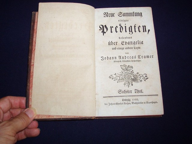 Neue Sammlung einiger Predigten,J.A.Crammer,1766,Leipzi