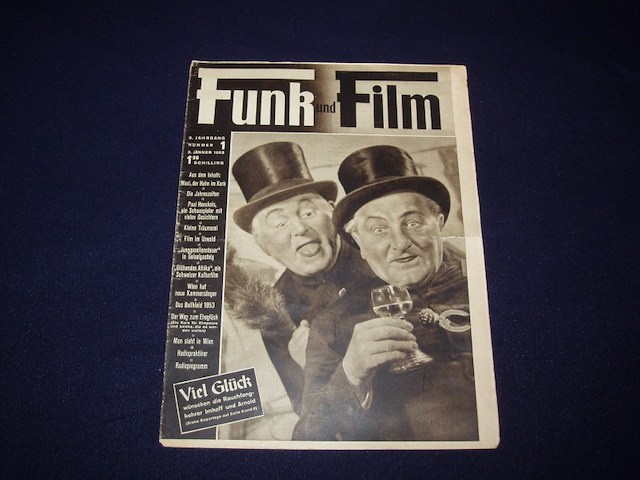 Funk und film,br.1,1953,austrijski časopis