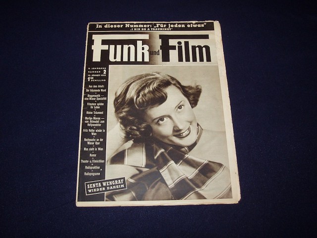 Funk und film,br.2,1953,austrijski časopis