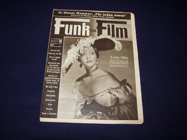 Funk und film,br.16,1953,austrijski časopis