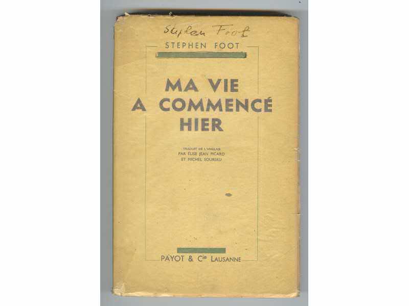 Stephen Foot;Ma vie a commence hier,1935