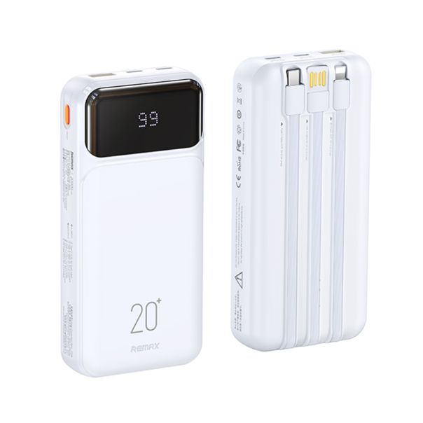 REMAX Power Bank Reyluck Series RPP-686 brzo punjenje 2.1A 20000mAh, bela