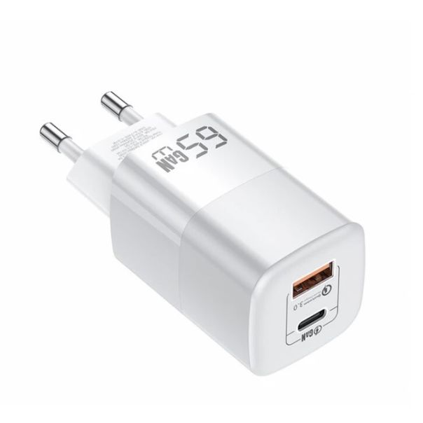 RY-U65A GaN Punjač Type C, USB-A 65w