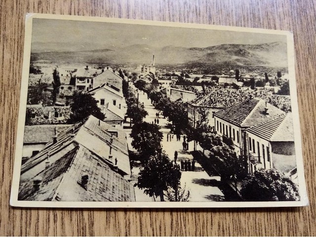 Niksic,CG,cb razglednica,panorama,1957,putovala.