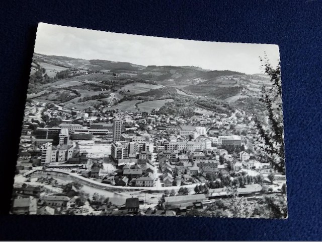 Titovo Uzice,cb razglednica,panorama,oko 1960,cista.