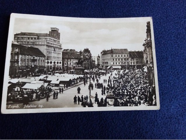 Zagreb,Jelacicev Trg,oko 1930,cista.