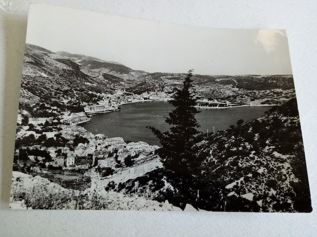 Vis,panorama,Hrvatska,putovala 1967.