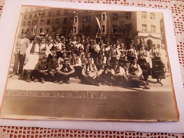 Srpski Sokoli u Zagrebu,Slet 1934,fotografija