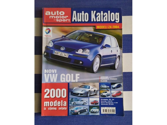 Auto katalog / modeli za 2004. godinu