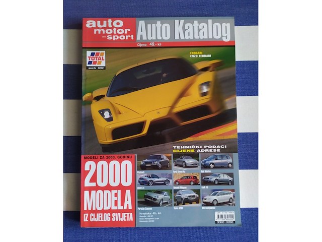 Auto katalog / modeli za 2003. godinu