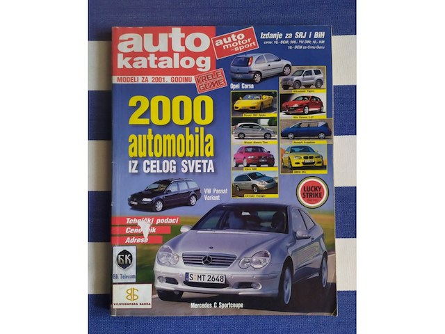 Auto katalog / modeli za 2001. godinu