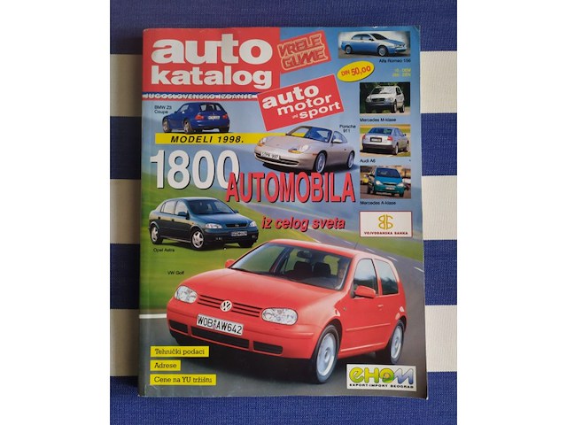 Auto katalog / modeli 1998.